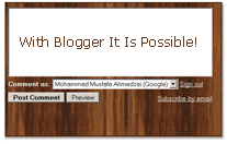 Customize Blogger Comment Form – Make It Possible!